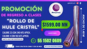 Venta de hule cristal de calidad por rollo en México - HULE CRISTAL